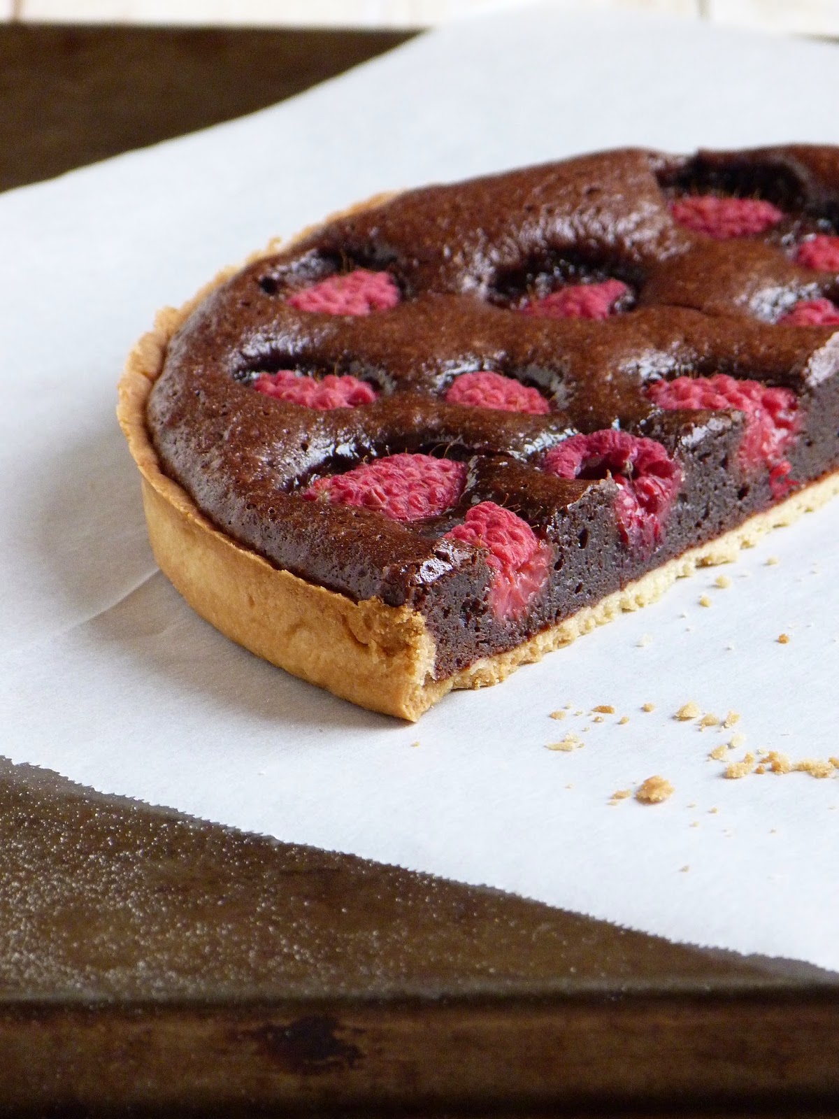 Chic, Chic, Chocolat: Tarte au chocolat et framboises