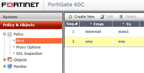 網路工程師雜記: Installing a FortiGate in Transparent mode(以透通模式安裝FortiGate)