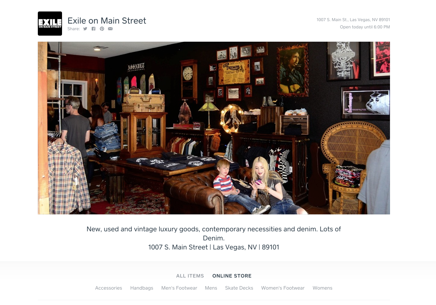 Exile on Main St.: ONLINE SHOP IS LIVE