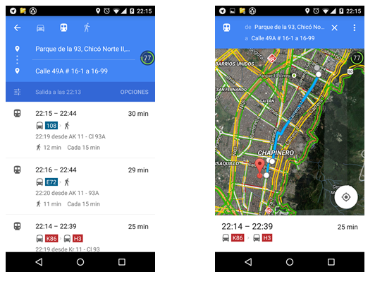 Geotics: Google Transit ya está en Bogotá - Colombia aprende paso a ...