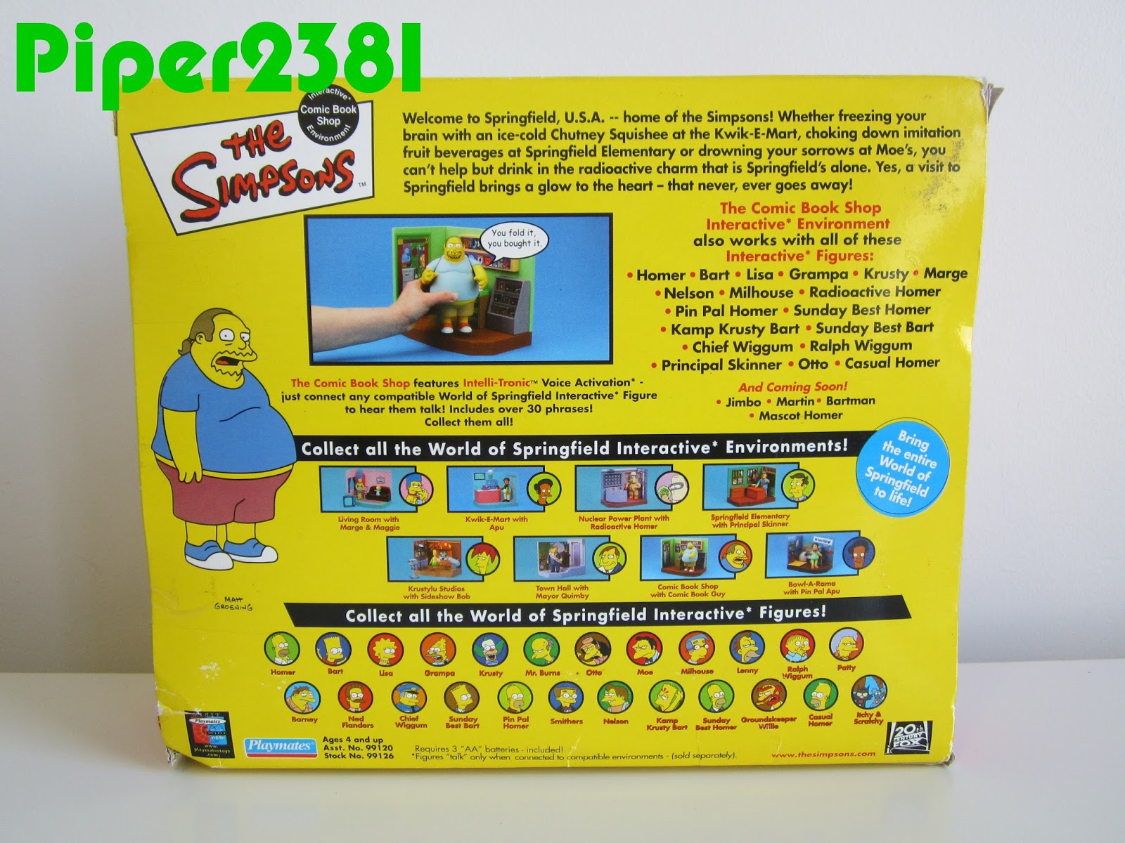 Piper2381: Comic Book Guy and Comic Book Shop