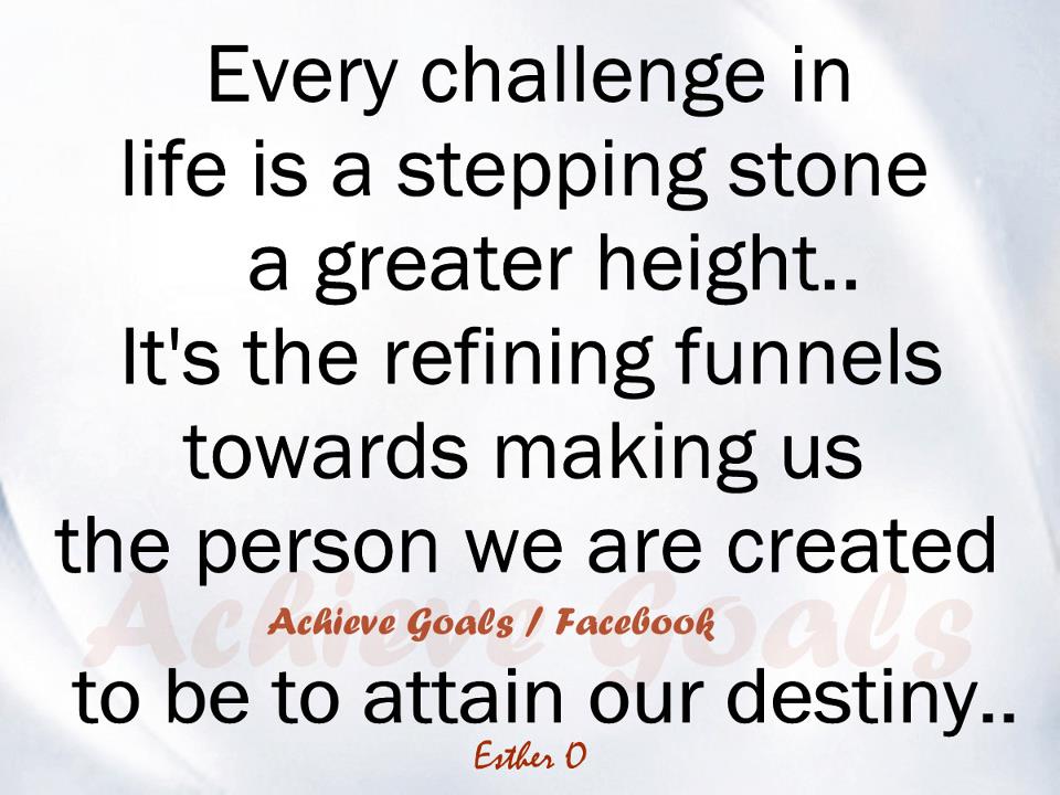 Love Life Dreams: Every challenge in life is a stepping stone...