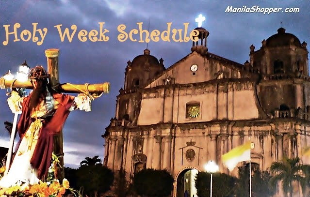 Manila Shopper: Holy Week & Lenten 2017 Church Activities