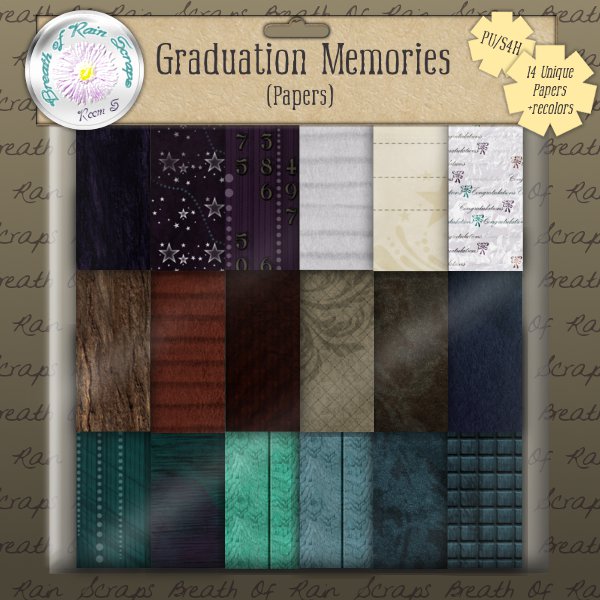 Breath of Rain Scraps: "Graduation Memories" and "Romantic Backdrops ...