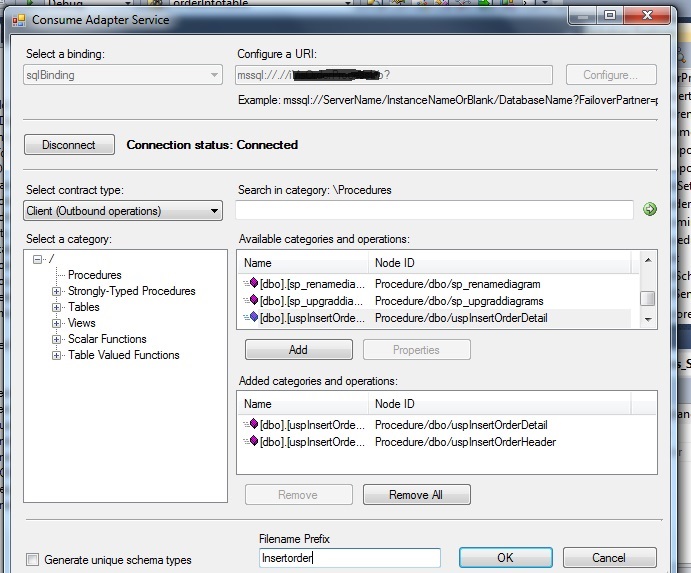 Insert Records In Sql Server Using Wcf Sql Adapter In Biztalk 2010