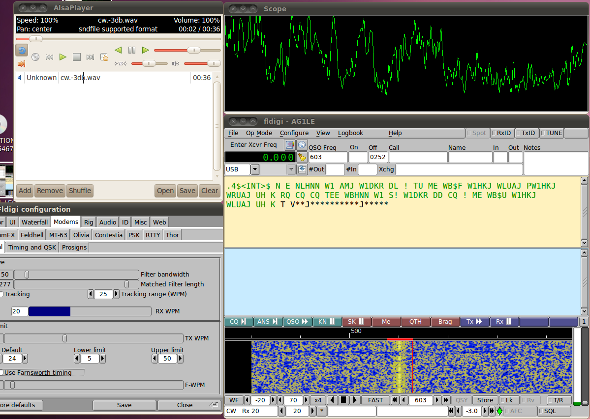 Ham Radio Blog by AG1LE: FLDIGI: more test results on experimental features