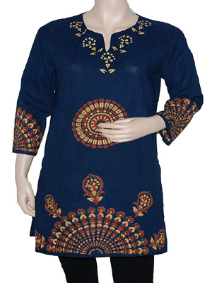 Indian Kurtis Tops For Women: Embroidered Kurti, Designer Kurtis, Kurta ...