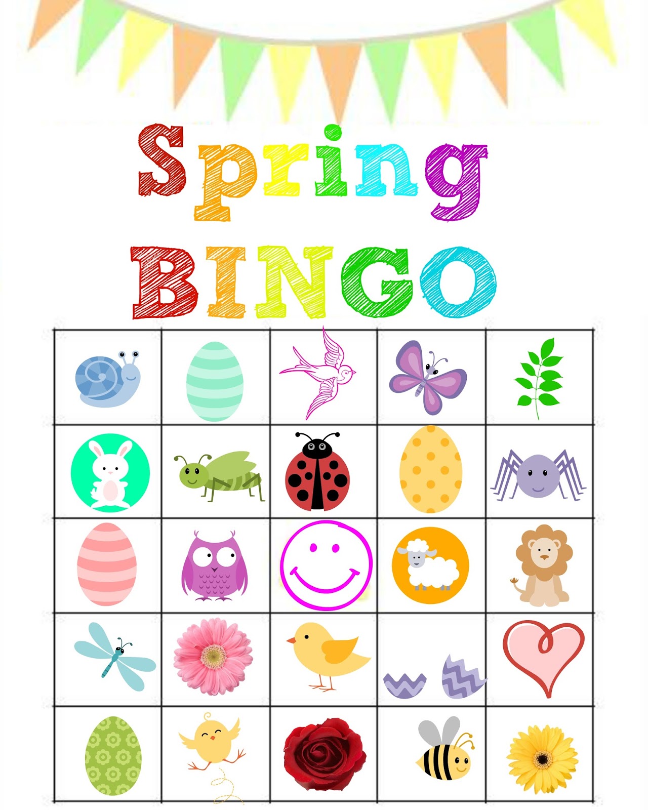 Stronger than the Average Mom: Spring Bingo Printables