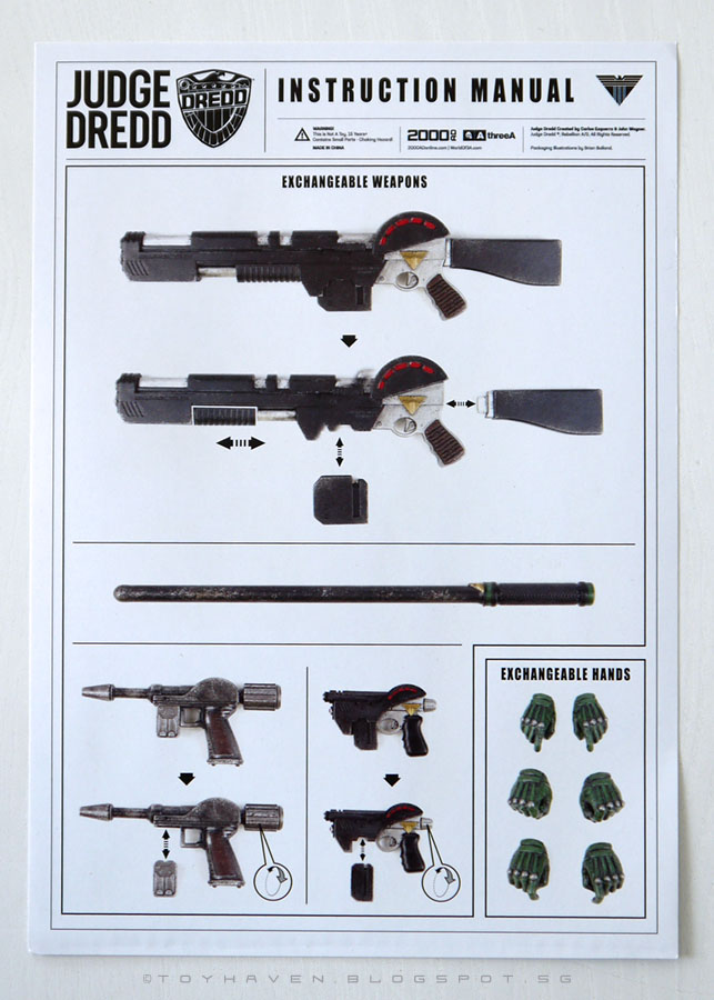 toyhaven: "I am the LAW!" 2000 AD x ThreeA 1/6th Scale JUDGE DREDD 12 ...