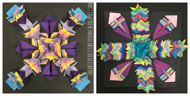 The Artsy Fartsy Art Room: Radial Paper Relief Sculptures (2015/16)