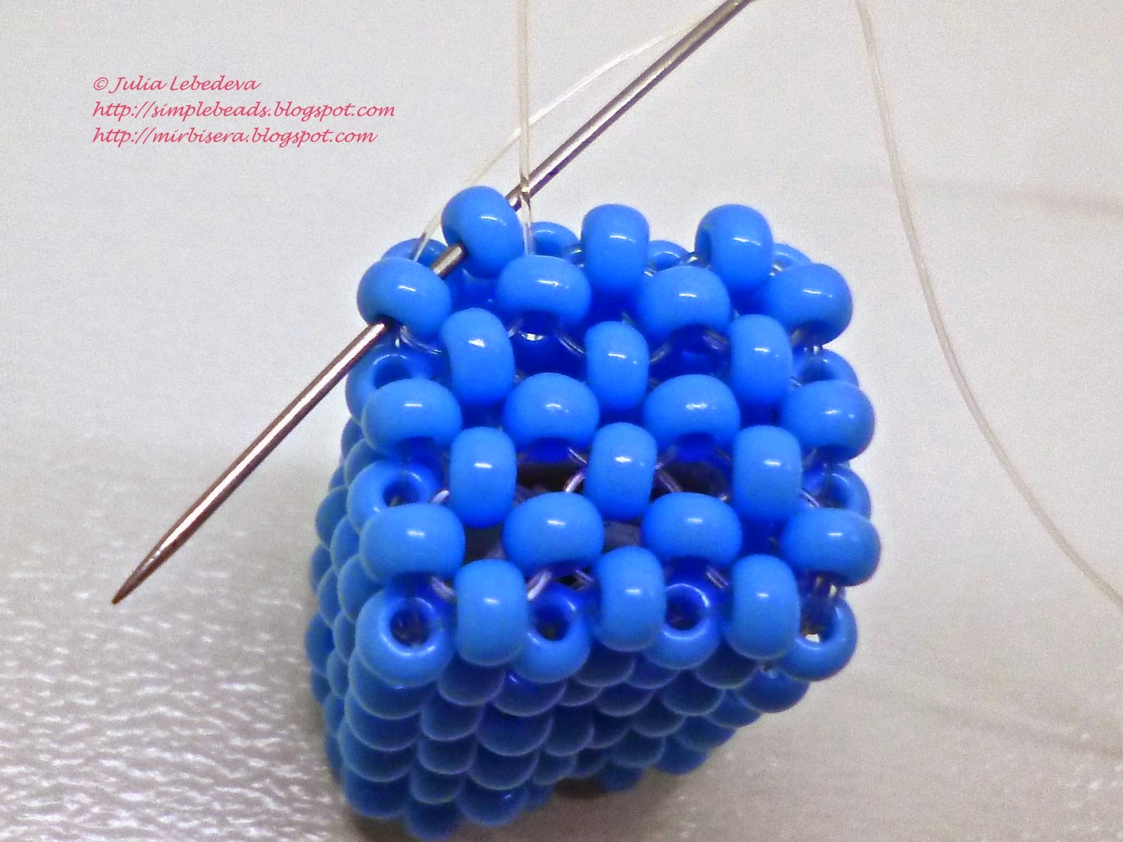 Beading for the very beginners: Basics of Right Angle Weave. Part 2 ...