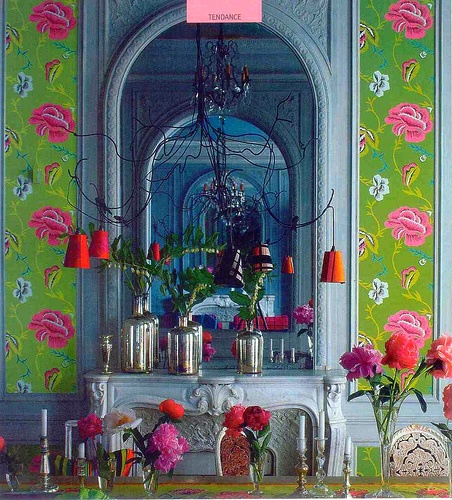 Eye For Design: Decorating Rose Patterned Interiors