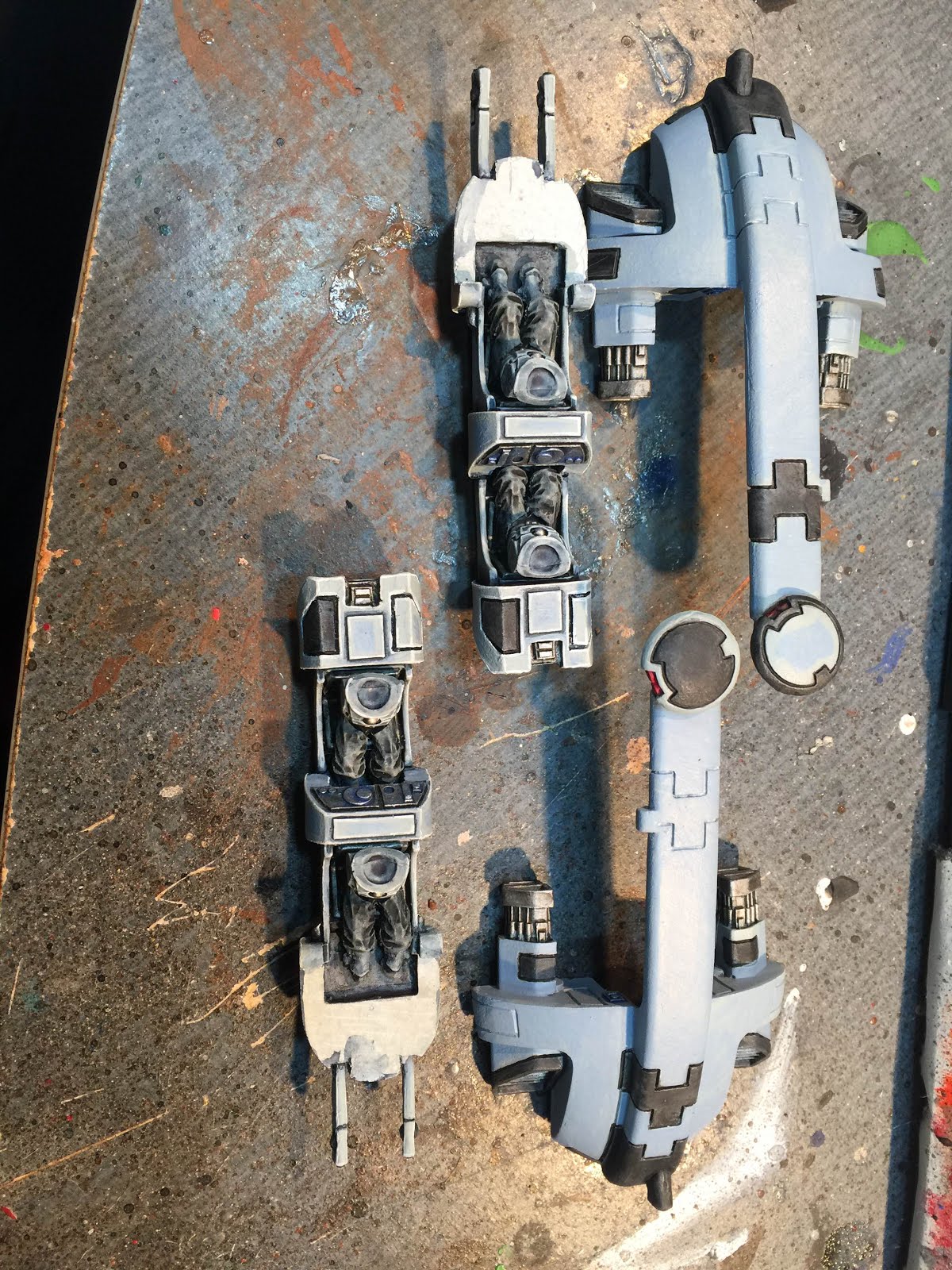 Tiny Metal Men: On the table - Tau Tetras