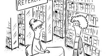 Mystery Fanfare: Cartoon of the Day: Reference Librarian