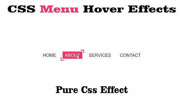 Css Cool Menu Hover Effect Using Html5 And Css3 Web Desing And Animation 1145