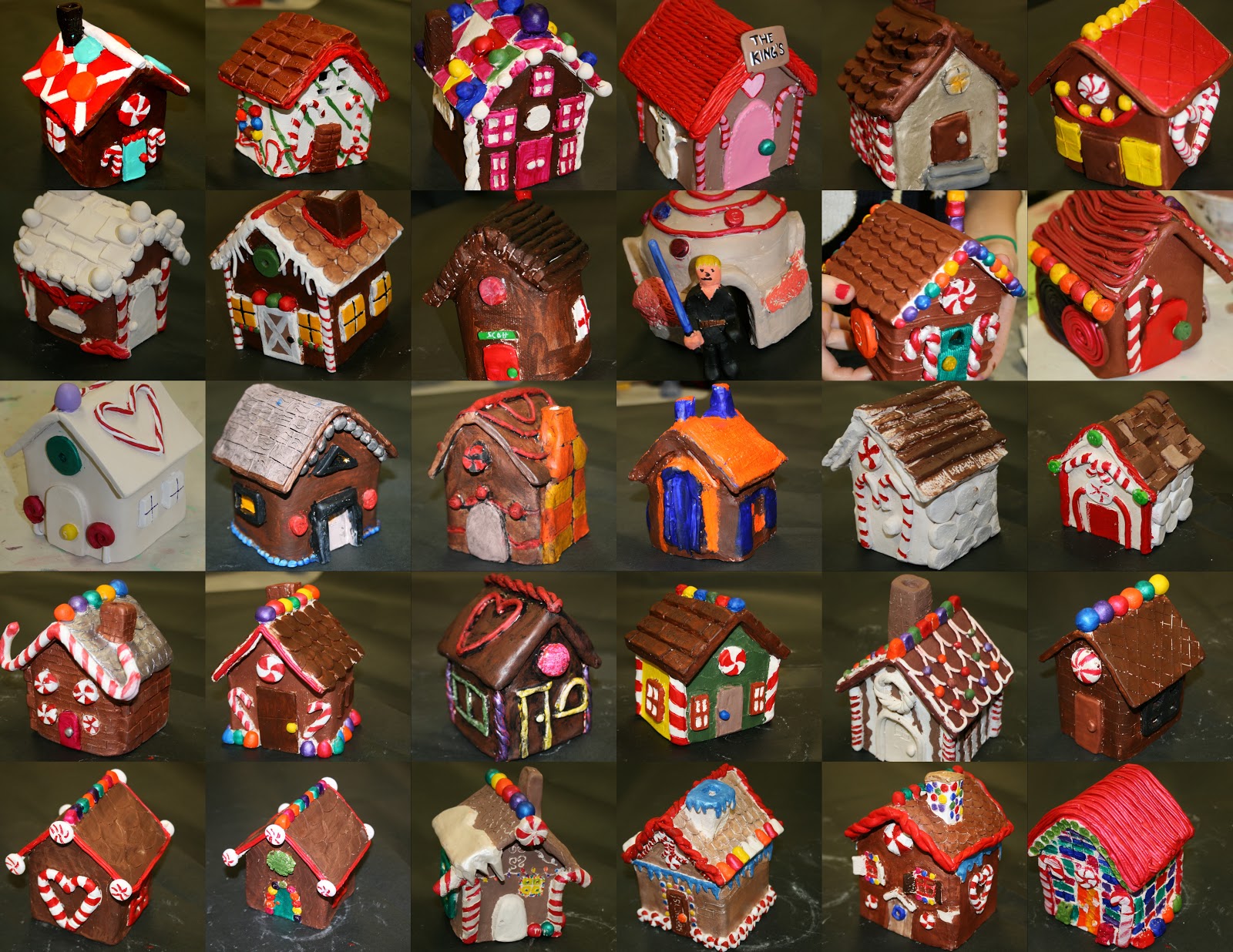 Sutka and Art Education: Clay Gingerbread Houses