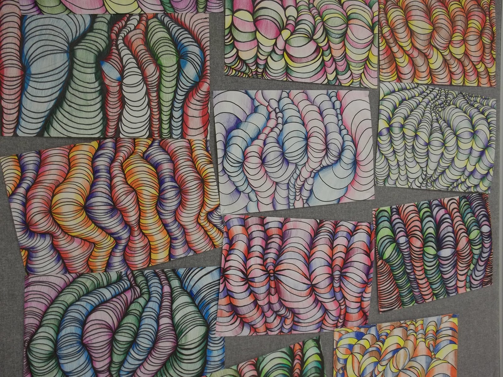 Art at Becker Middle School: Op Art Finished!
