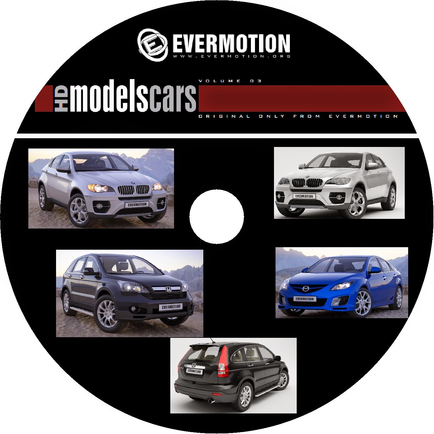 3D visualisations: 0033 Evermotion HD cars Vol.1 to 5 ( 3D Models)