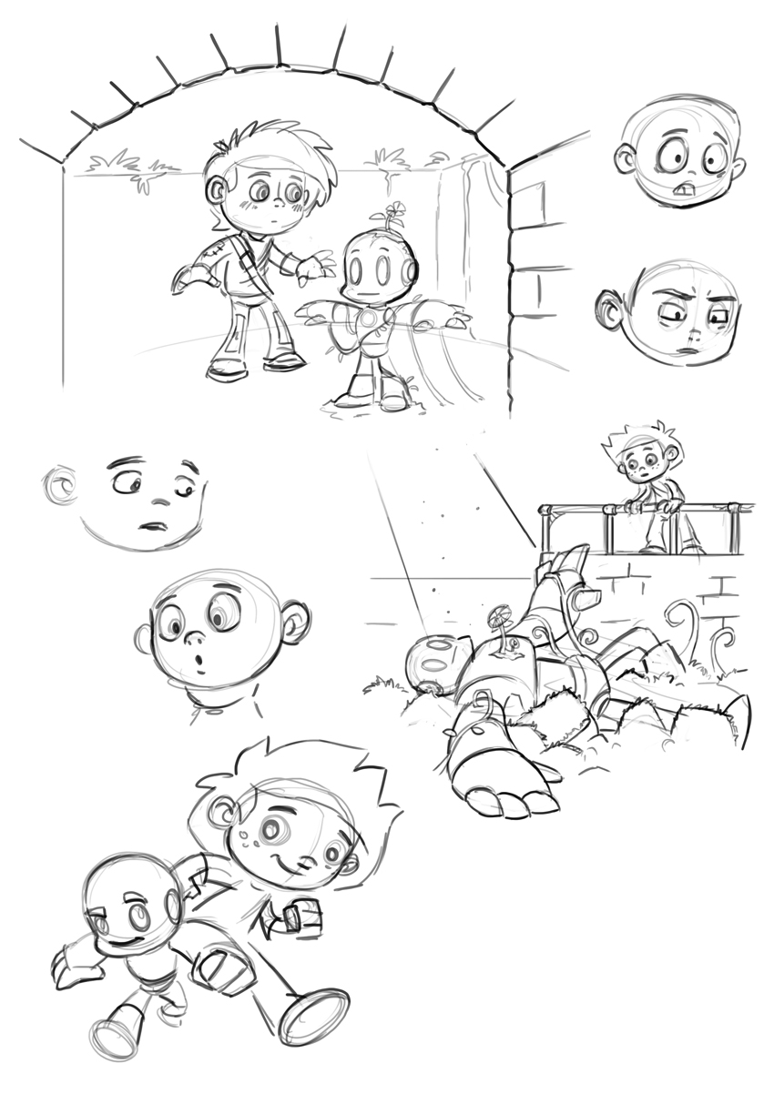 Learning drawing principles: Story