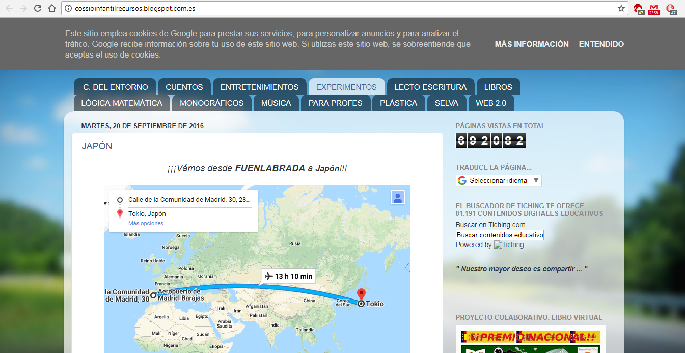 Estructura de un edublog