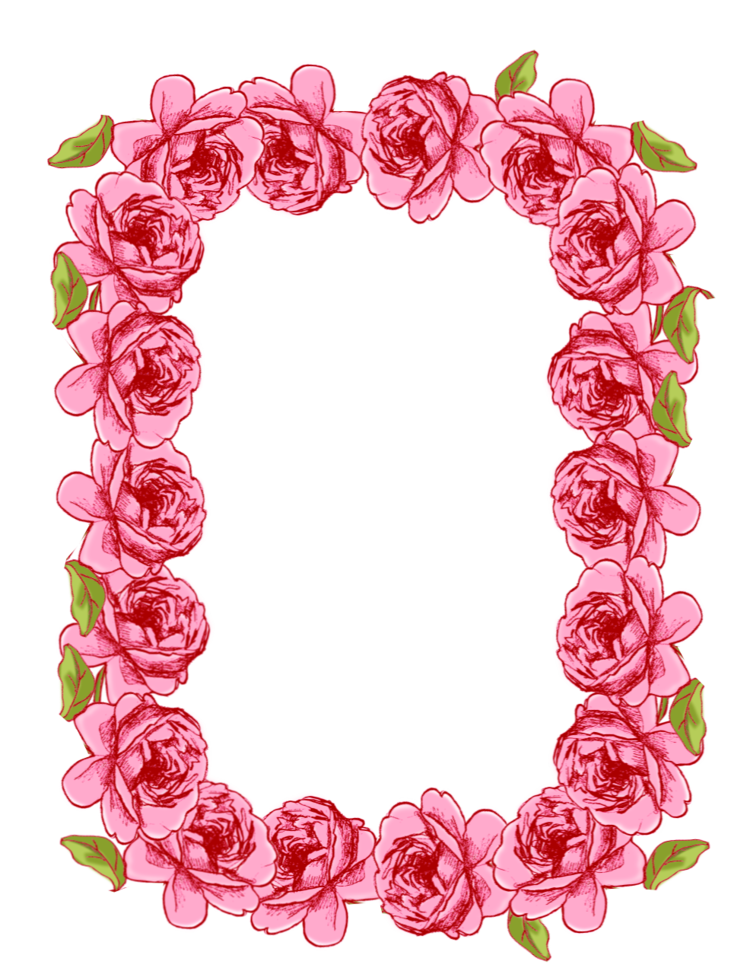 ForgetMeNot: pink roses frames