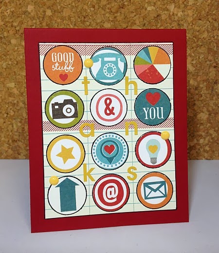 Scrapping with Christine: A Grid Style Thank You Card