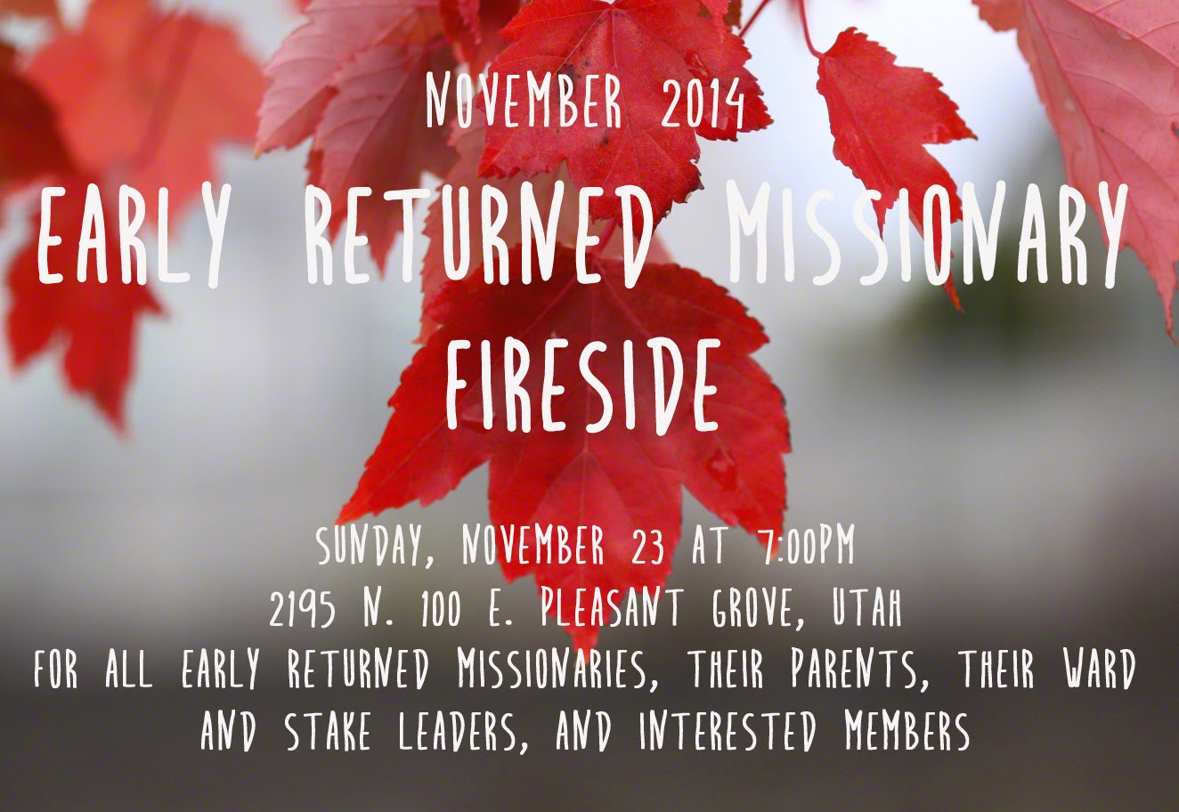 The Early Returned Missionary Initiative