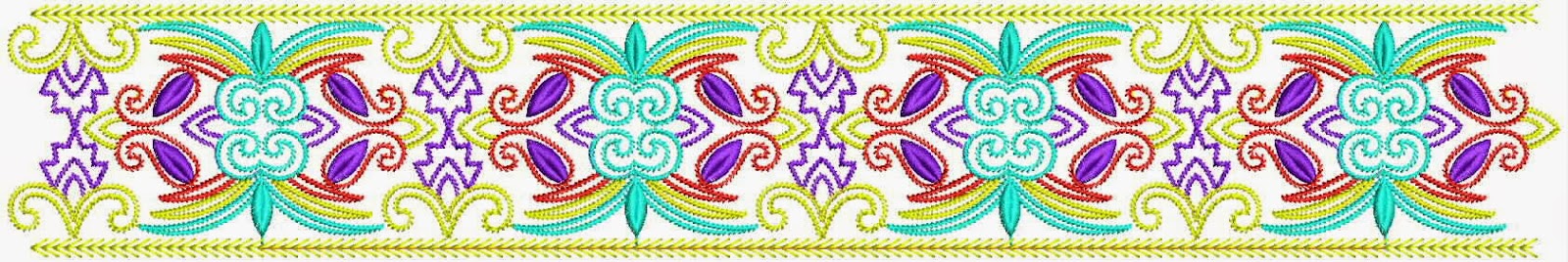 Embdesigntube: Delicate Embroidery Lace Border Designs