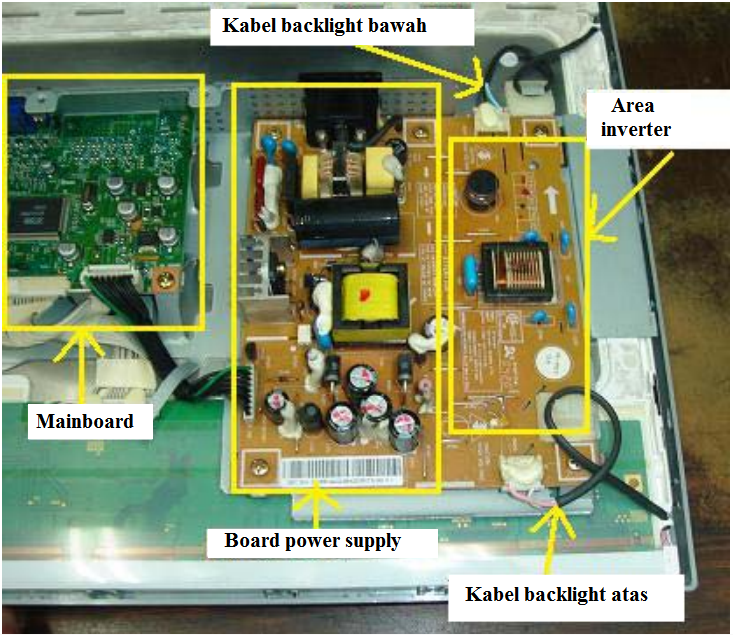 Lampu backlight monitor LCD | Cara Memperbaiki Monitor LCD