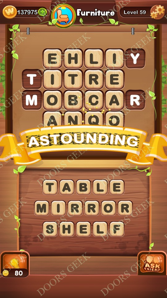 Word Bright Level 59 Answers ~ Doors Geek