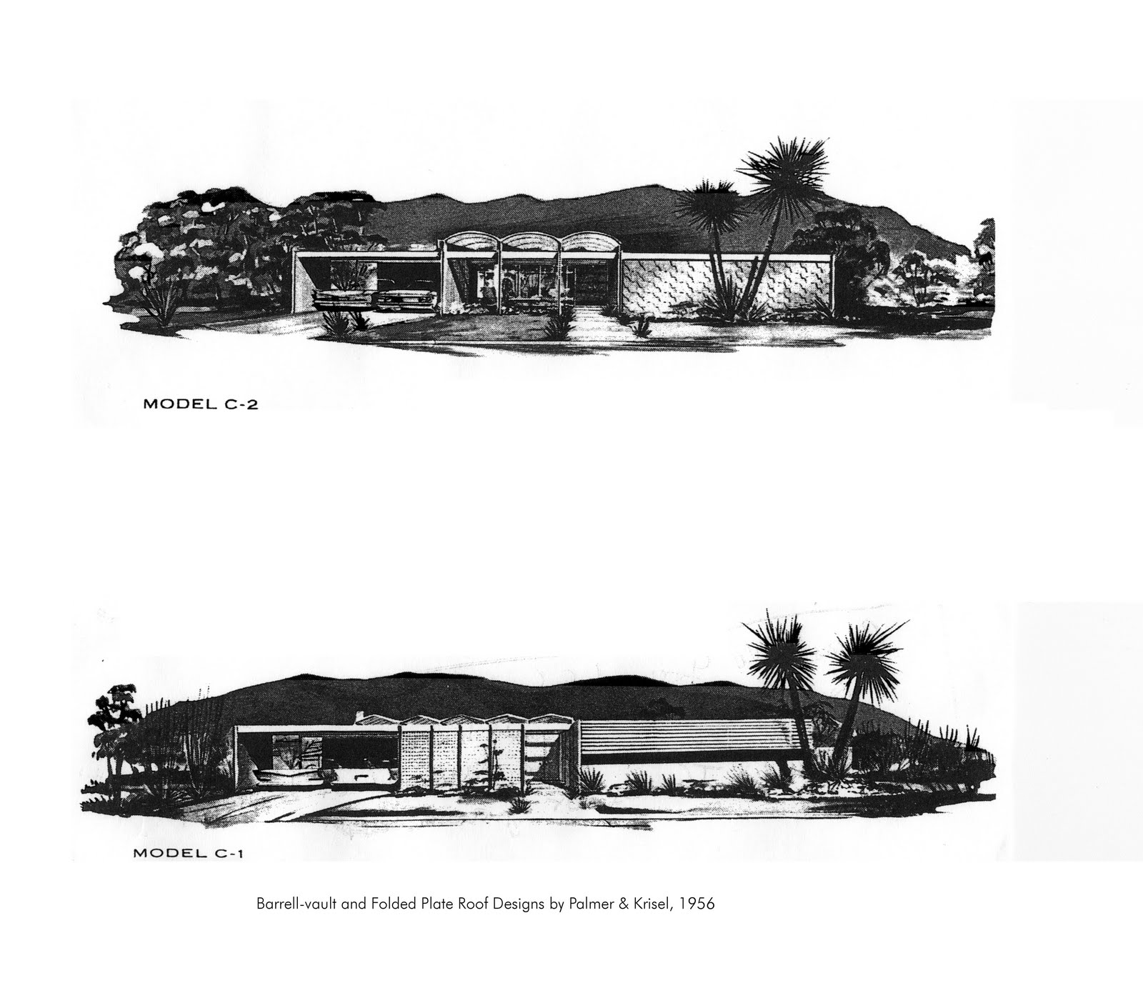PALM SPRINGS ARCHITECTURE: Folded Plate Roofs Redux