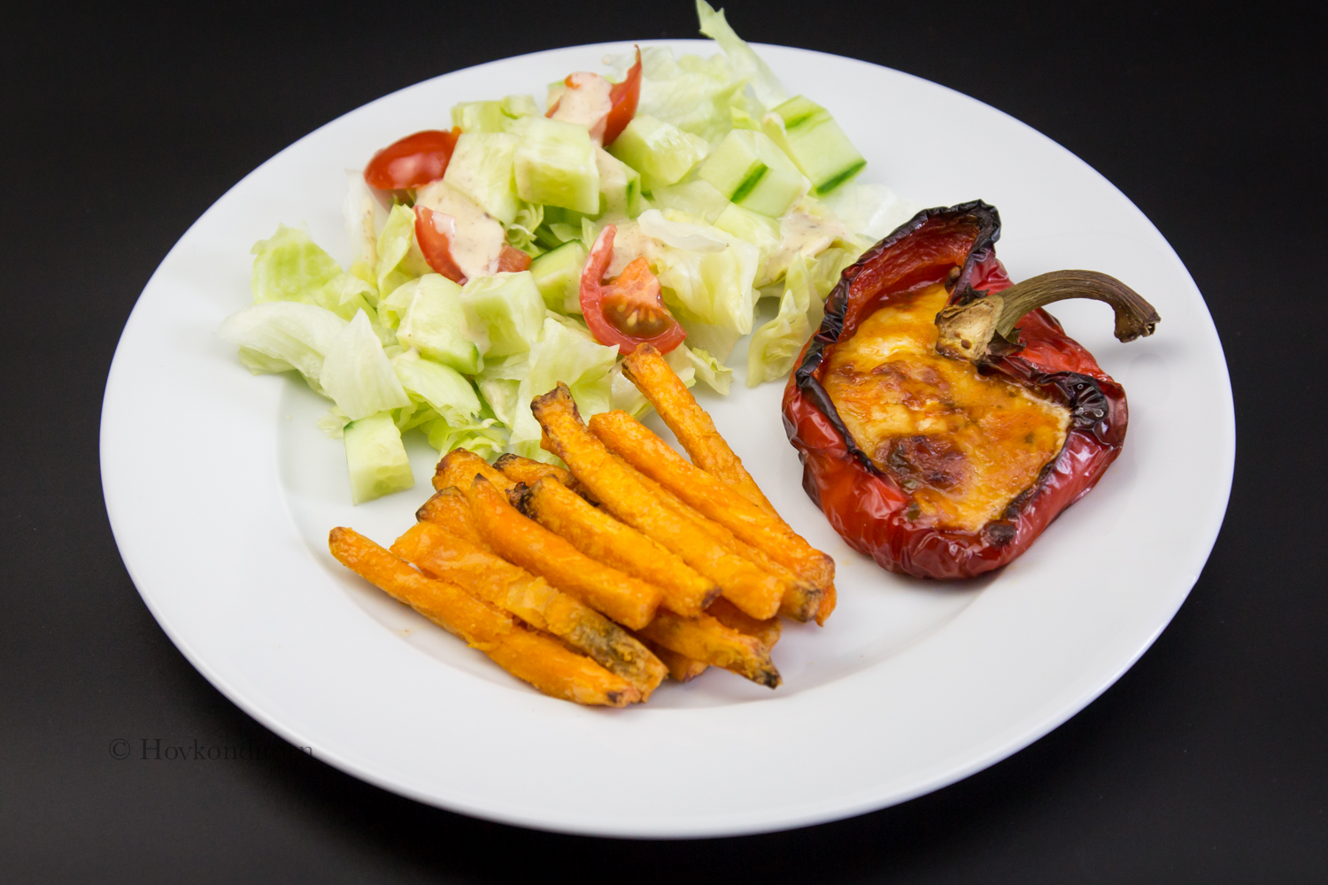 Oven Baked Cheese Bell Pepper