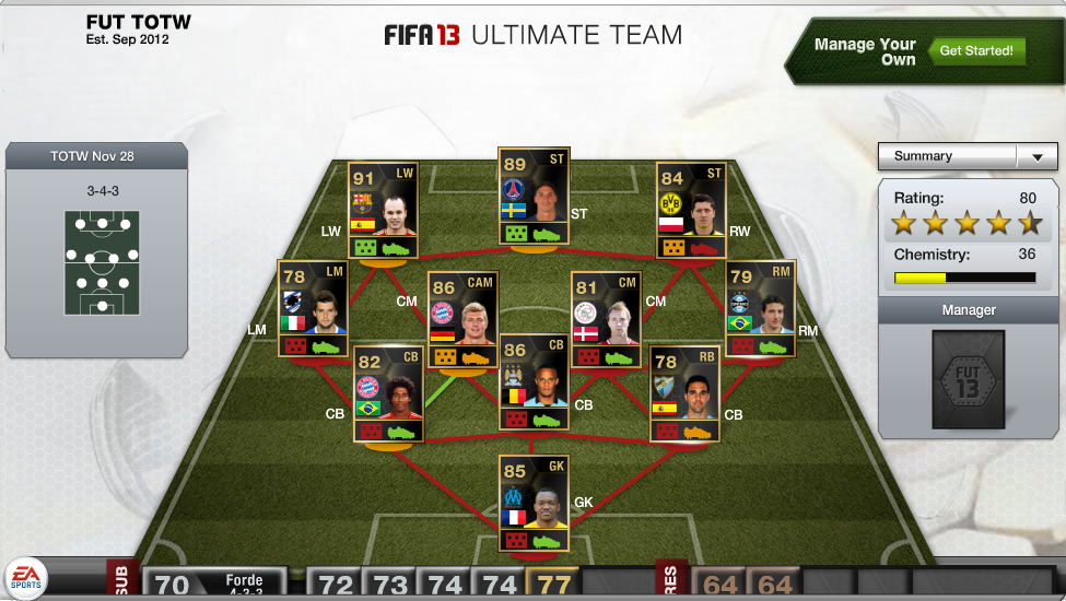 [Multi] Fifa 13 - Ultimate Team - Sport en simulatie games - GoT