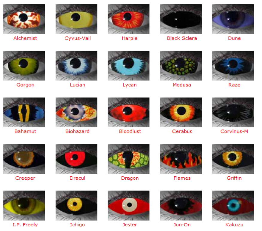 Black Sclera Contact Lenses
