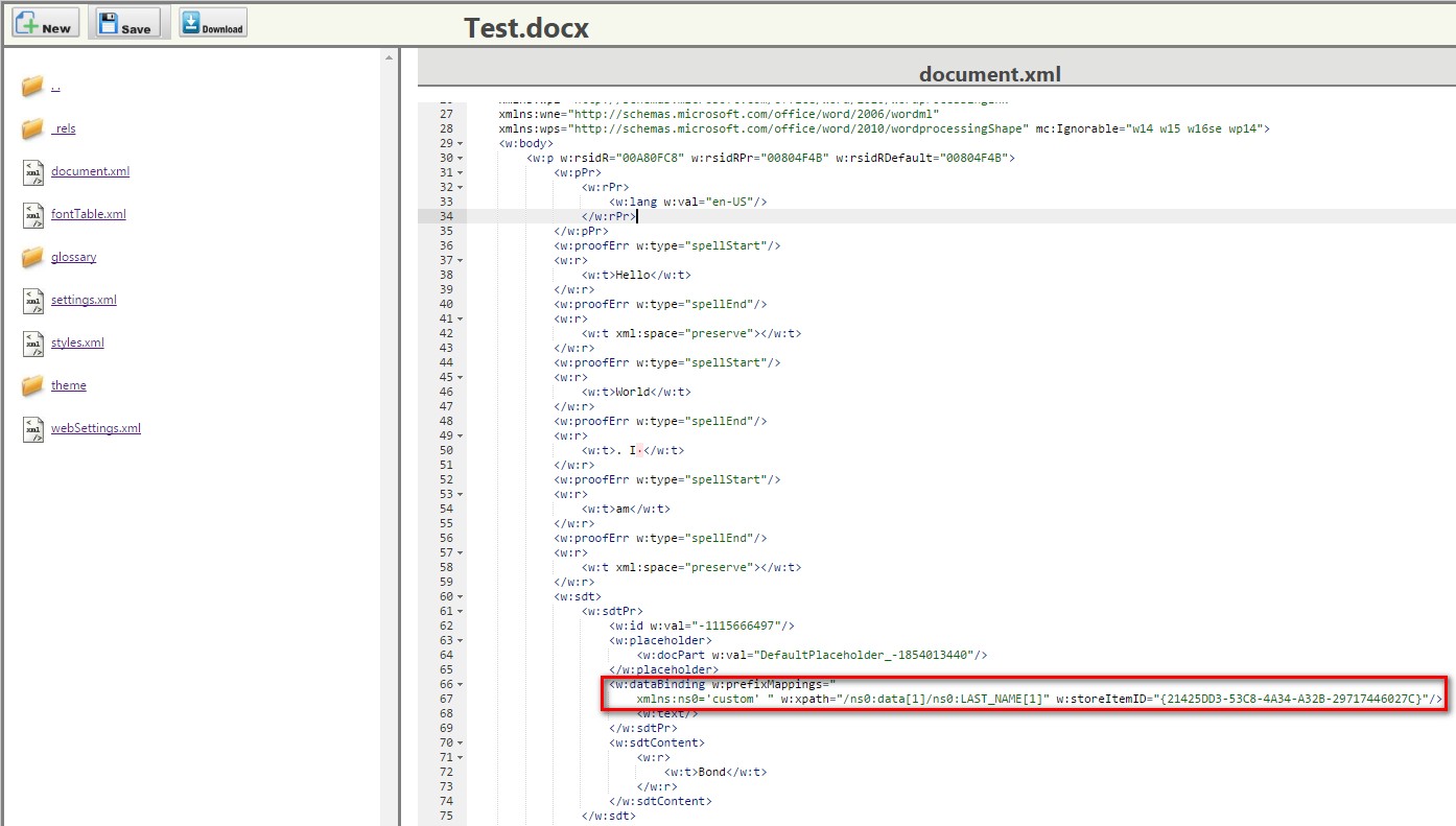 Sap Abap Central Openxml In Word Processing Custom Xml Part Mapping Flat Data 0437