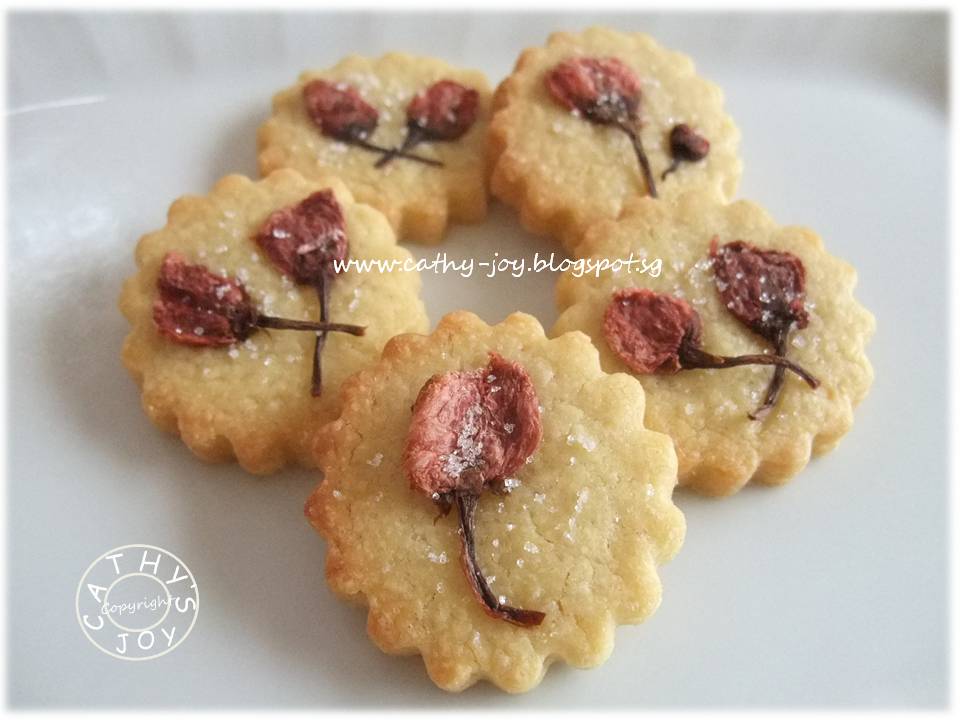 cathy's joy: Sakura Cookies さくらクッキ