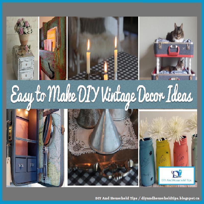 DIY And Household Tips: 25+ Easy to Make DIY Vintage Decor Ideas