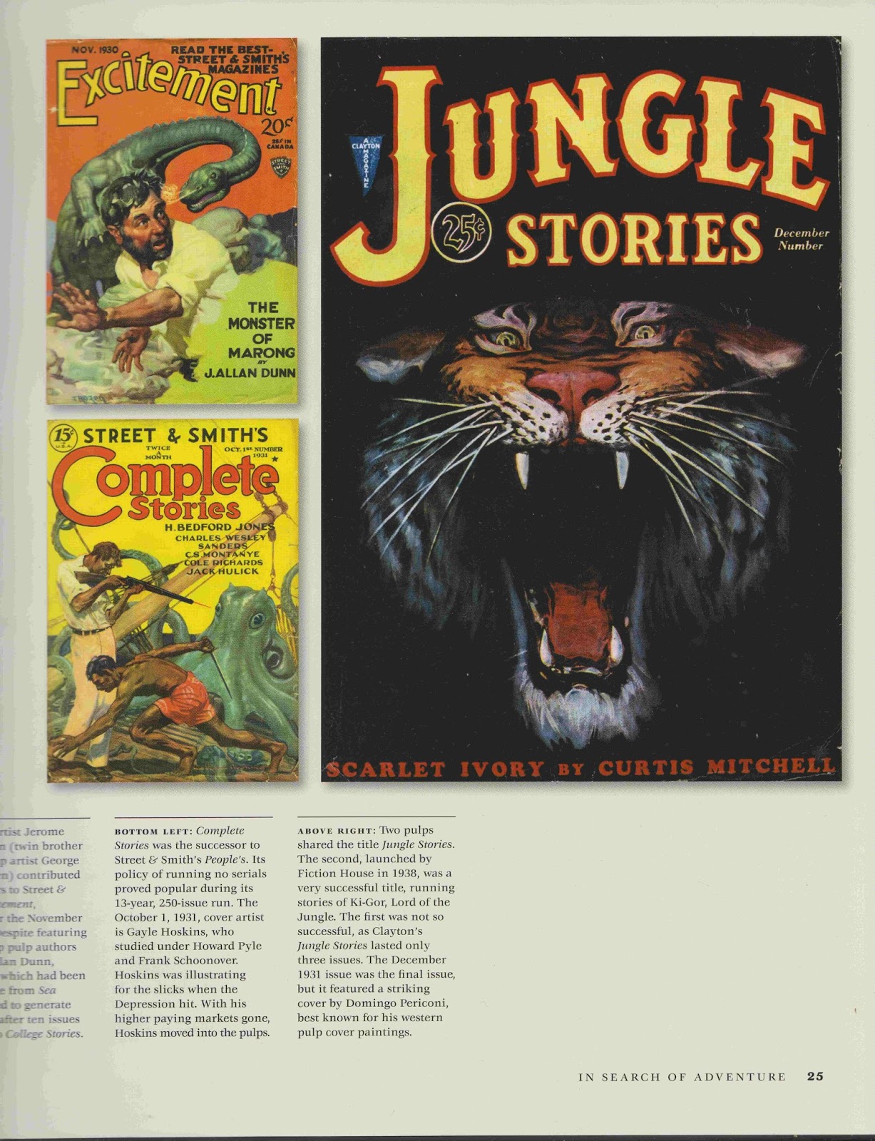 Pulp Flakes: Review: Art of the pulps