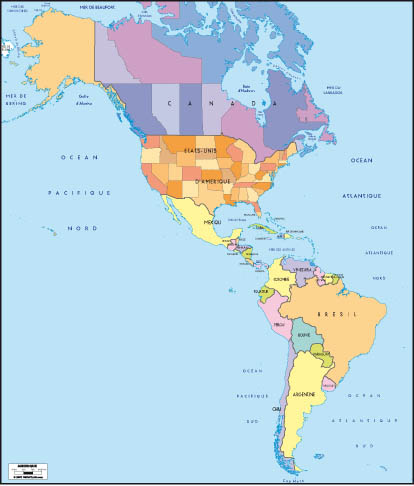 Infos sur » amerique carte » Vacances - Arts- Guides Voyages