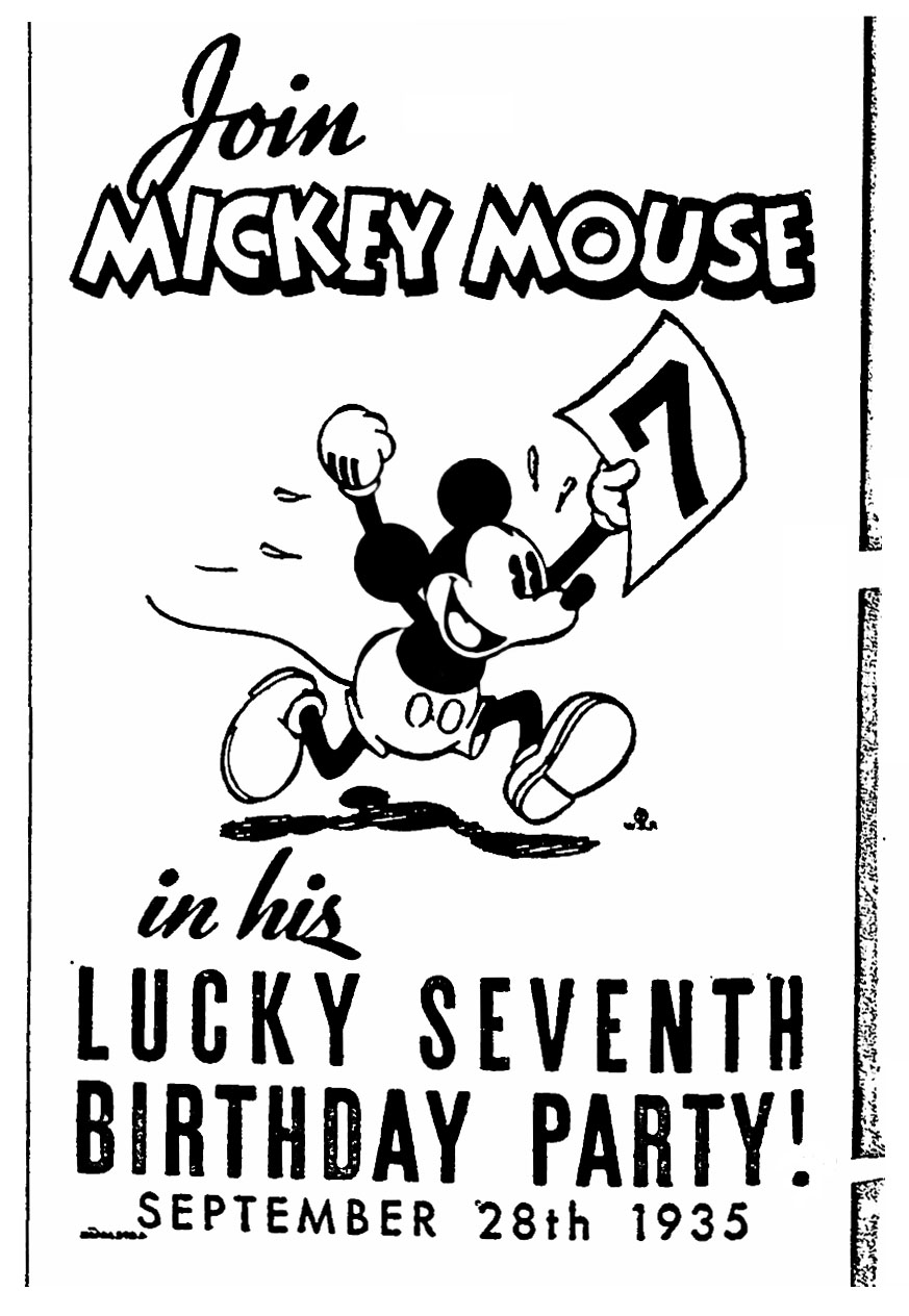 Disney Comics Randomness: Mickey's birthday in the daily newspaper strips