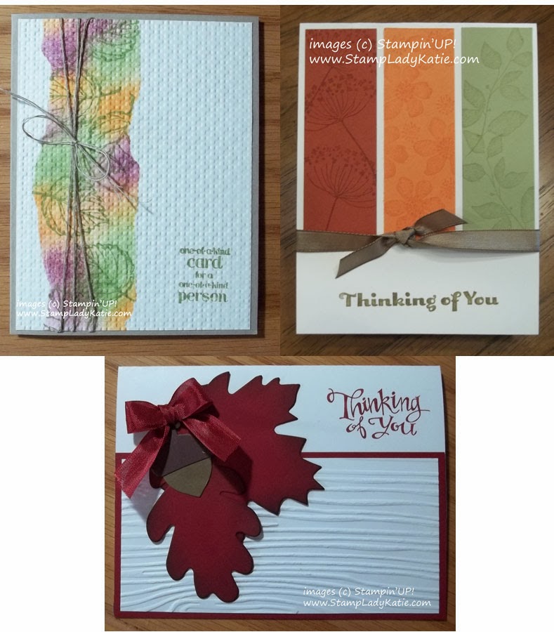 StampLadyKatie.com: Easy Fall Cards in Gorgeous Fall Colors