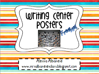 Writing Center Posters FREEBIE and a peek at my week! | Mrs. Albanese's ...