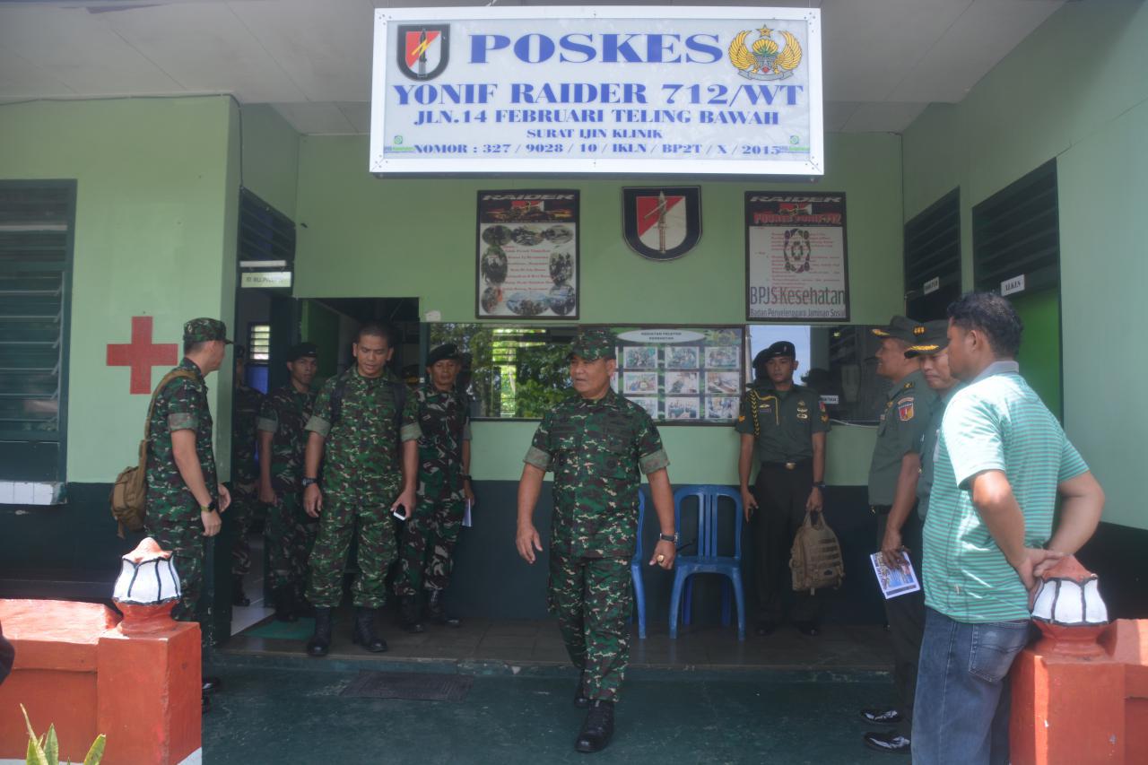 Dan Pussenif Kunjungi Markas Yonif Raider 712/Wiratama | Kodam XIII Merdeka