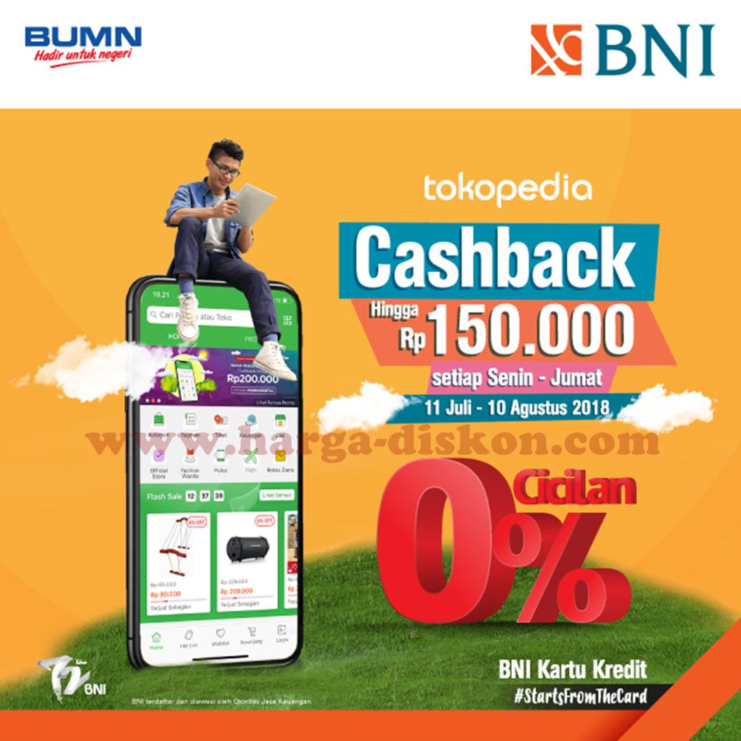 Dapatkan Cashback Hingga Rp150.000 dengan BNI setiap hari Senin-Jum'at