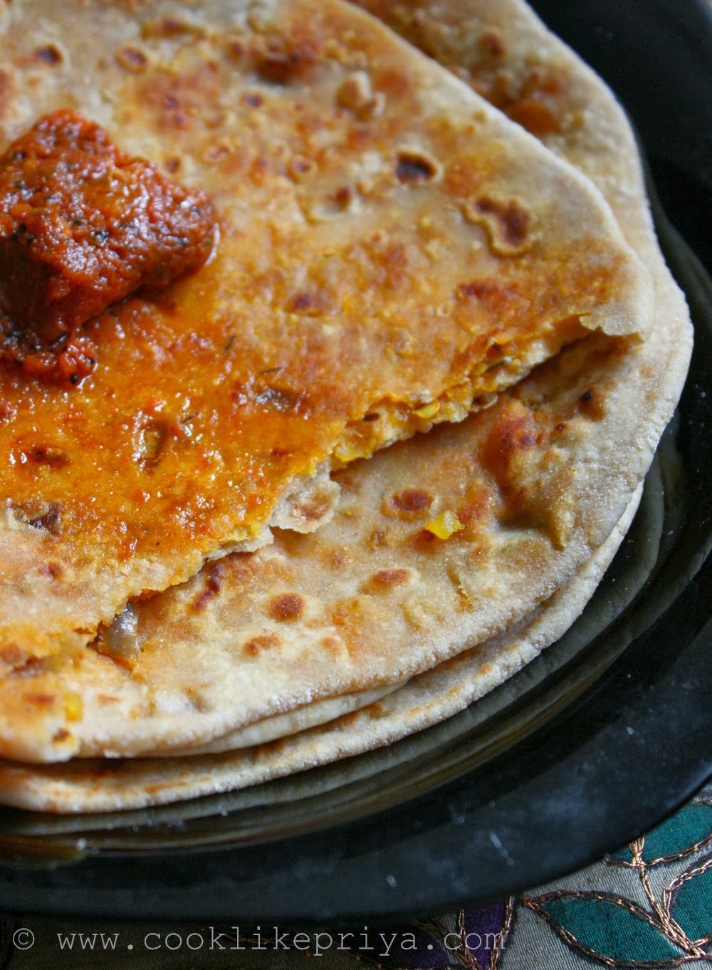 Cook like Priya: Paneer Stuffed Paratha | Pickled Paneer Paratha Recipe ...