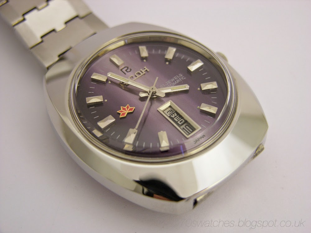 70s Watches: NOS Retro Streamline Ricoh Automatic Watch - Ricoh Automatic