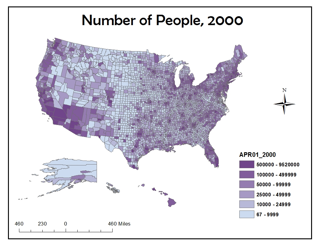 Drea's Labs for Geog7: Mapping Census Year 2000