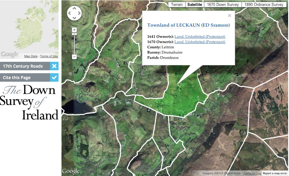 Leckaun National School: The Down Survey of Ireland