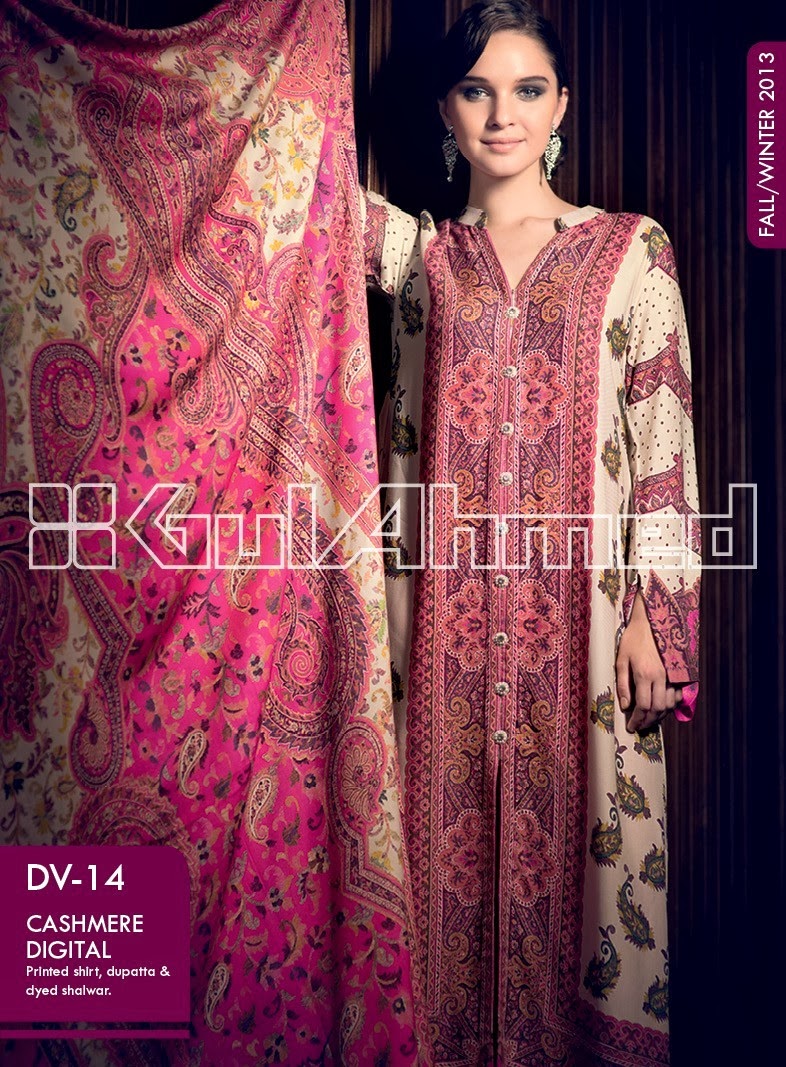 Gul Ahmed Fall-Winter Collection 2013-2014 | Gul Ahmed Winter Designs ...