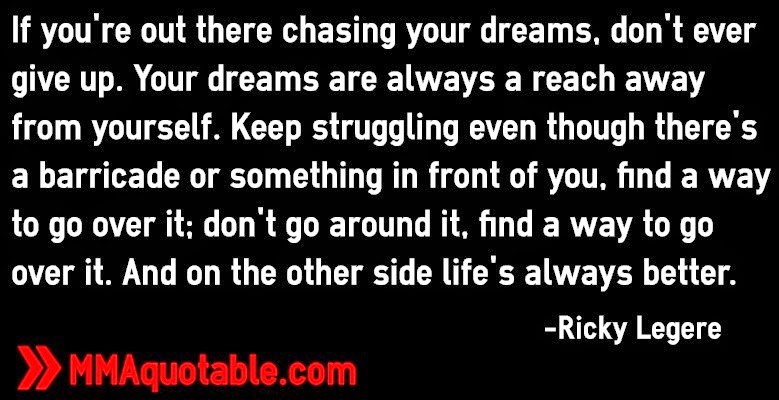 Motivational Quotes with Pictures (many MMA & UFC): If you're out there ...